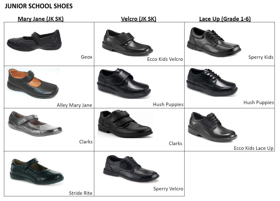 Junior School Approved Shoes* – Havergal College Green & Gold Shop